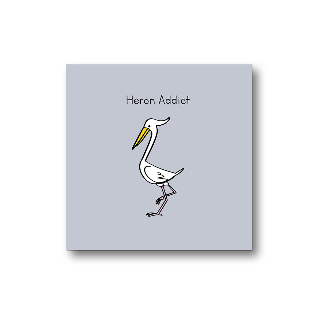 Heron Addict Magnet | Pun Gift For Twitchers, Bird Watcher, Nature ...