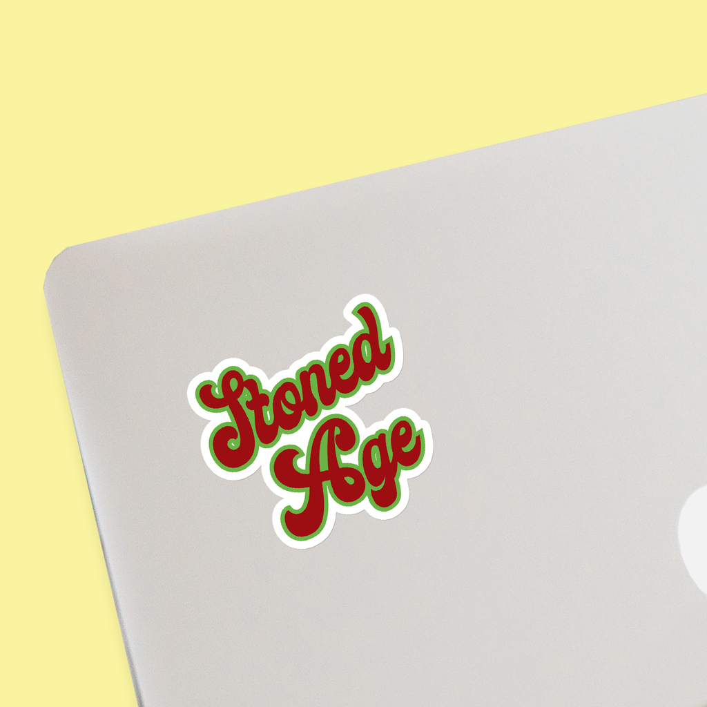 Stoned Age Sticker | Weed Sticker, Cannabis, Gift For Stoners, Weed ...